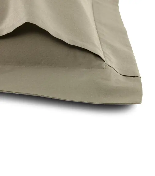 YVES DELORME Triomphe Kaki Square Oxford Pillowcase - Green
