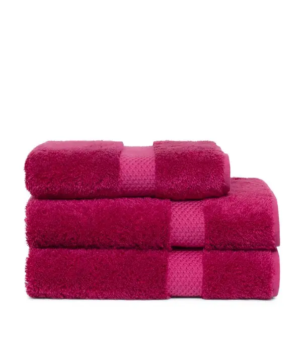 YVES DELORME Etoile Guest Towel - Pink