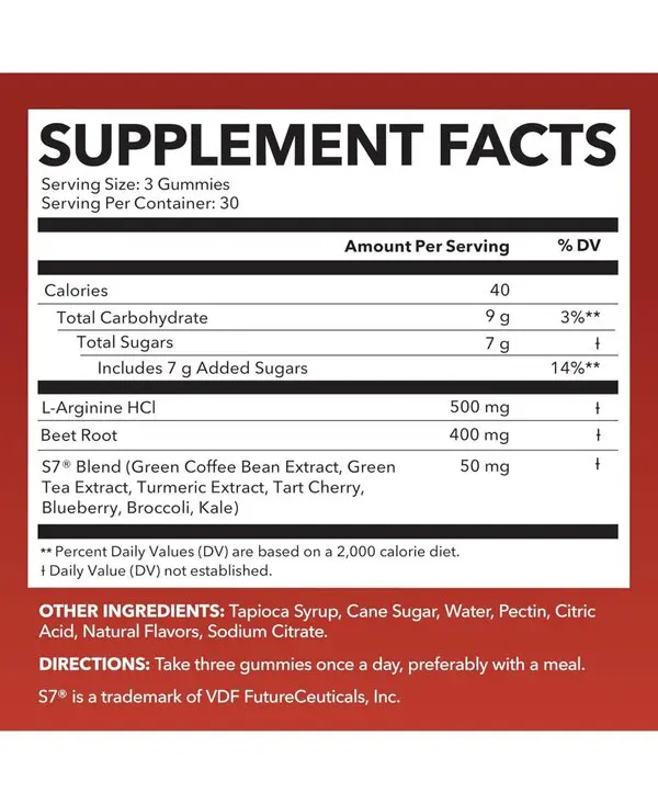 HAVASU NUTRITION Nitric Oxide Gummies For