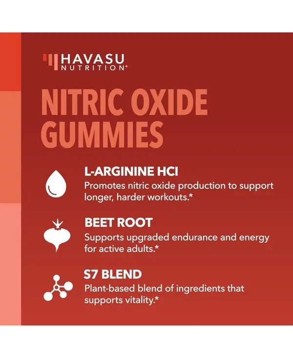 HAVASU NUTRITION Nitric Oxide Gummies For