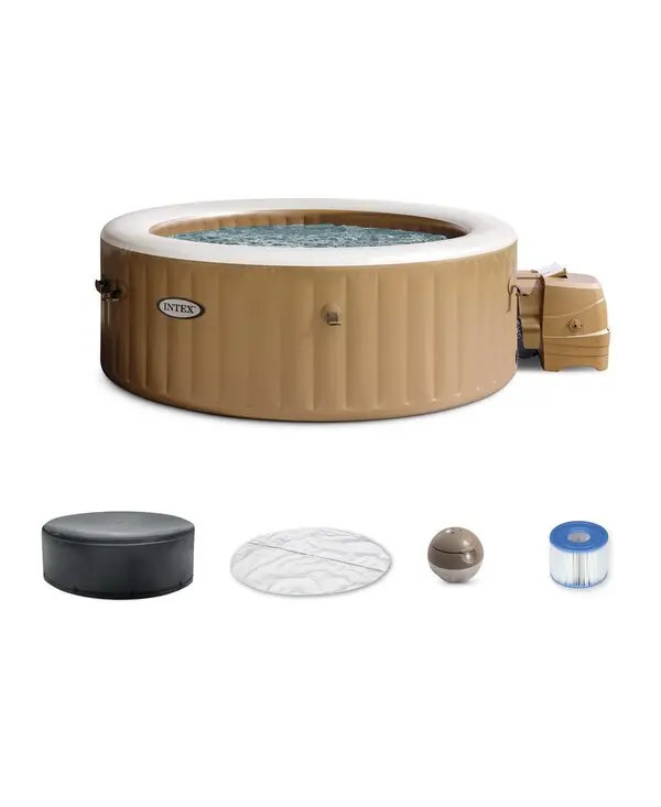 INTEX Purespa 4-person Bubble Massage Inflatable Hot Tub Spa Set