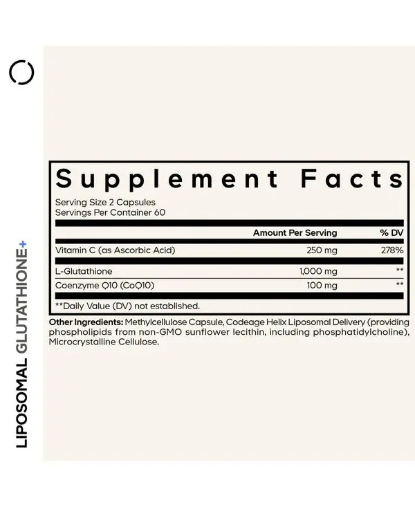 CODEAGE Liposomal Glutathione+ Supplement