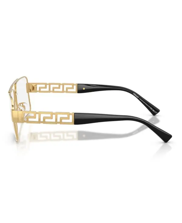 Versace Square Frame Eyeglasses - Gold