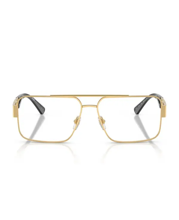 Versace Square Frame Eyeglasses - Gold