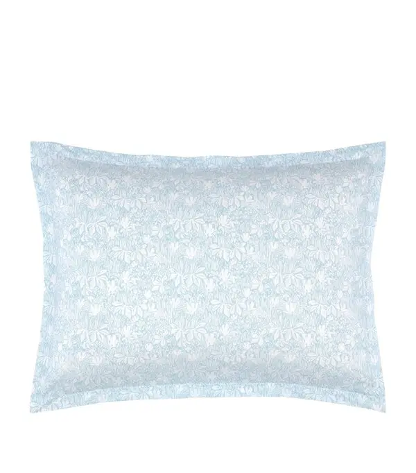 YVES DELORME Capri Aqua Oxford Pillowcase - Blue