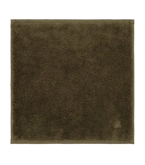 YVES DELORME Toile Face Cloth - Green
