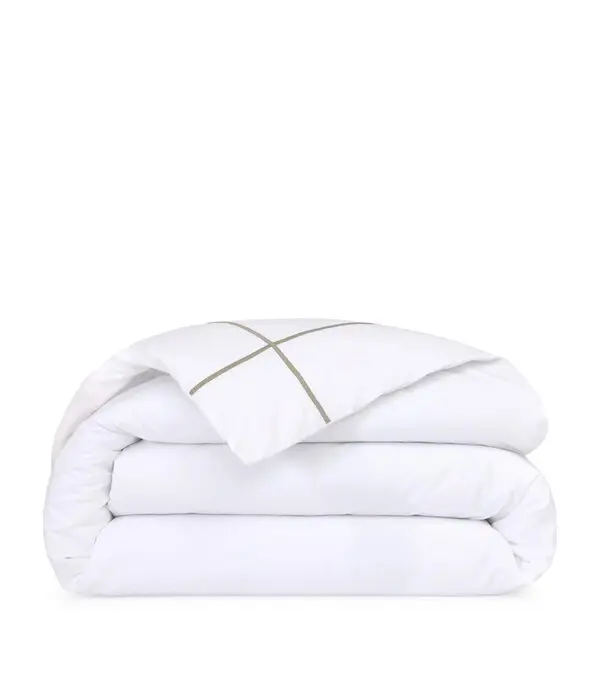 YVES DELORME Athena Super King Duvet Cover - Green