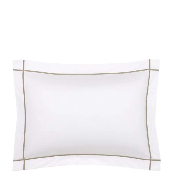 YVES DELORME Athena Oxford Pillowcase - Green
