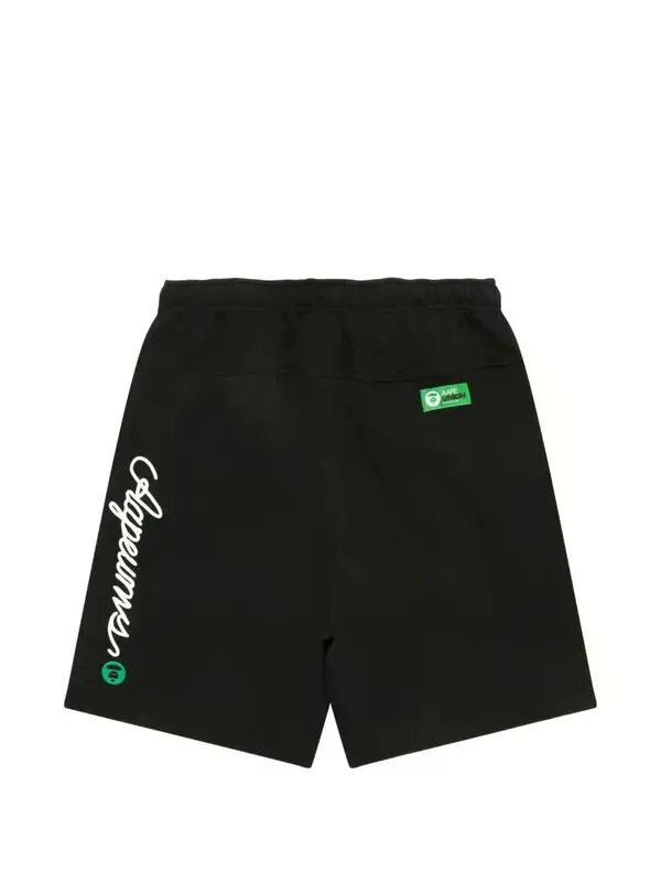 AAPE BY *A BATHING APE Logo-appliqué Track Shorts - Black