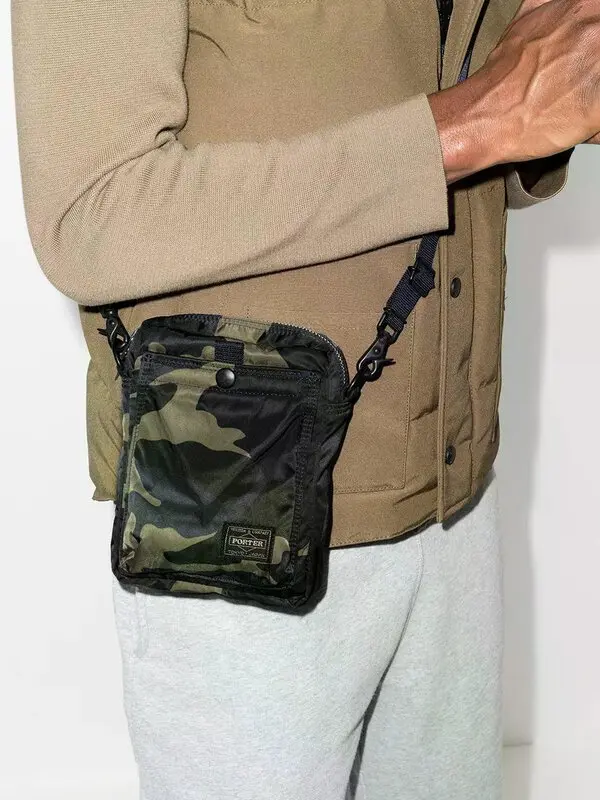 PORTER-YOSHIDA & CO Vertical Camouflage-print Shoulder Bag