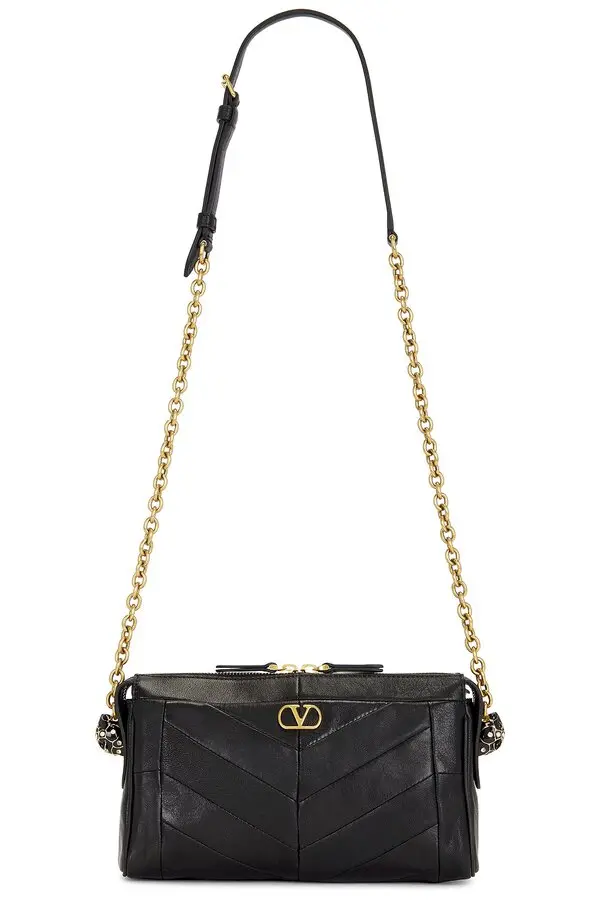 Valentino Garavani Panthea Small Shoulder Bag - Nero