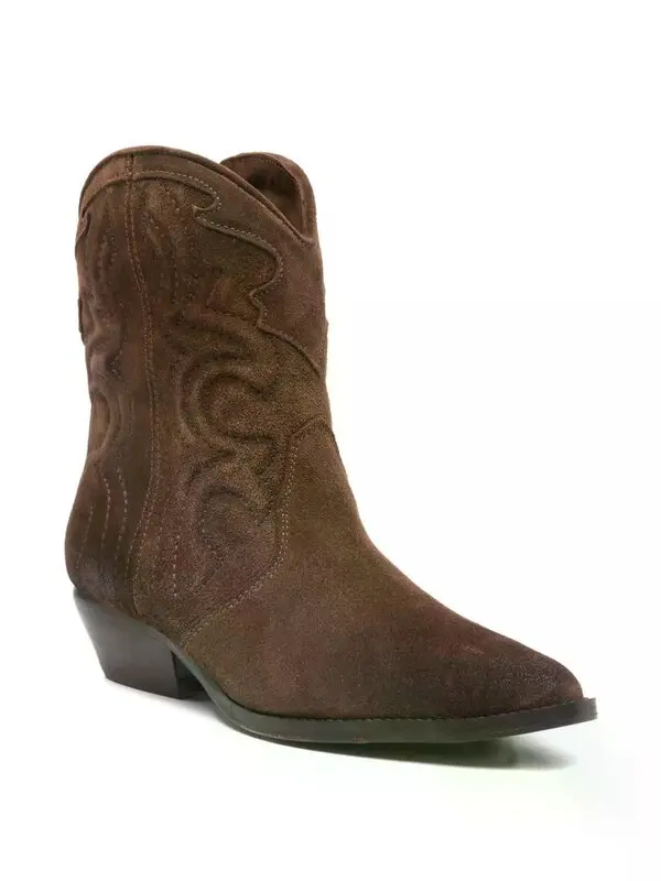 JULIE DEE Ankle Cowboy Boots