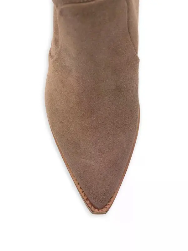 JULIE DEE Pointed Ankle Boots