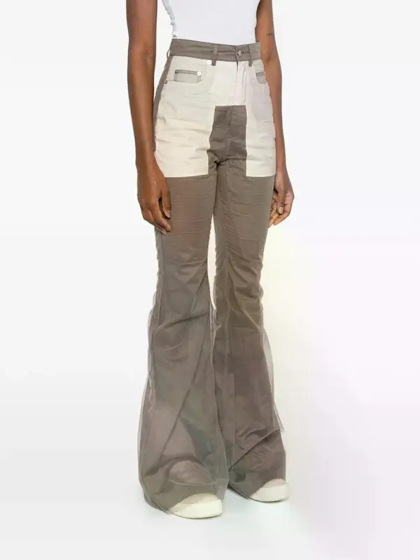 Rick Owens Bolan Panelled Trousers - Brown
