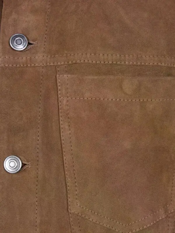 GIORGIO BRATO Suede Button Jacket