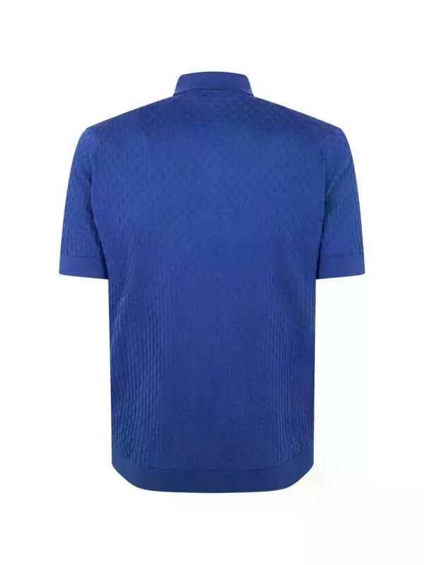 FILIPPO DE LAURENTIIS Textured Polo Shirt