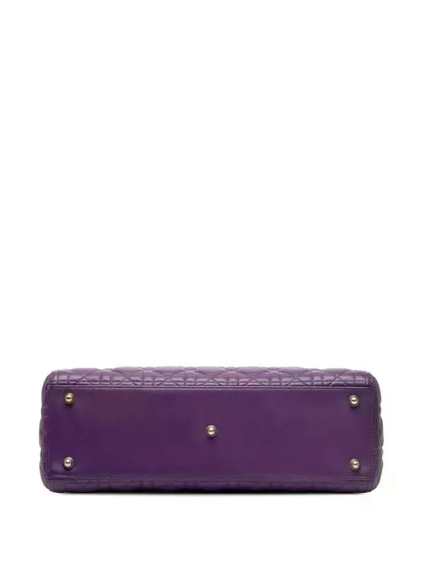 Dior 2012 Large Lady Satchel - Purple
