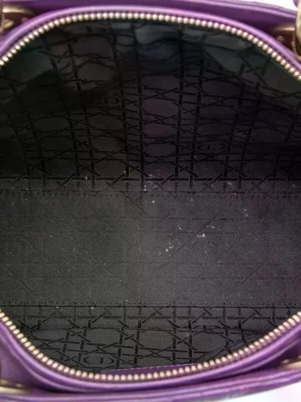 Dior 2012 Large Lady Satchel - Purple