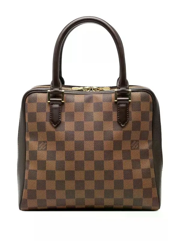 LOUIS VUITTON 1998 Damier Ebene Brera Handbag - Brown