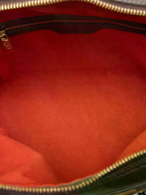 LOUIS VUITTON 1998 Damier Ebene Brera Handbag - Brown