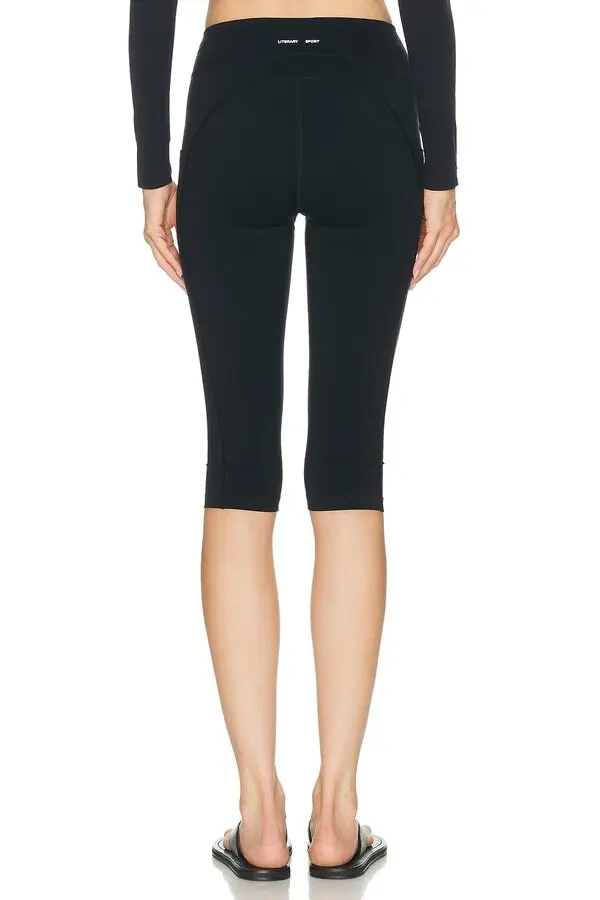 LITERARY SPORT Lena Capri Tights - Black