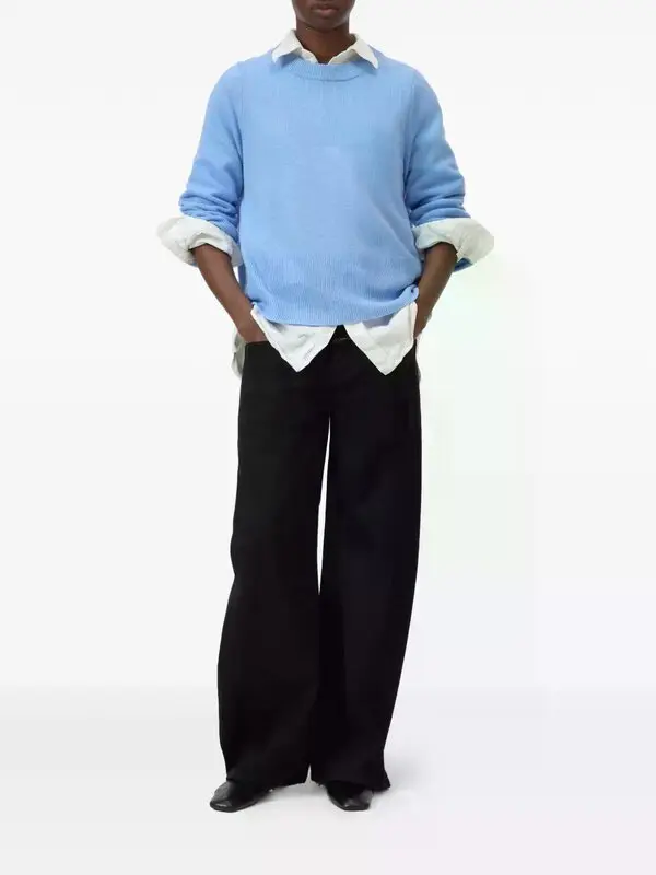 Closed Long-sleeve Crew-neck Sweater