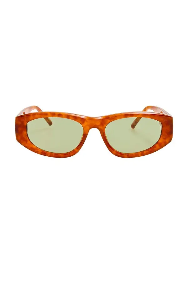 Attico Milano Sunglasses - T-shell  Yellow Gold  & Green