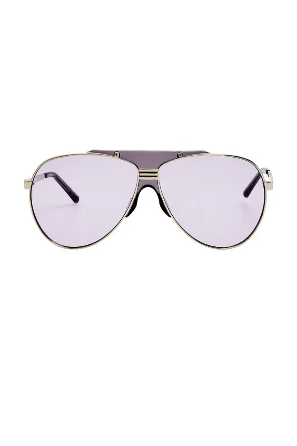 Attico Amelia Sunglasses - Silver & Purple