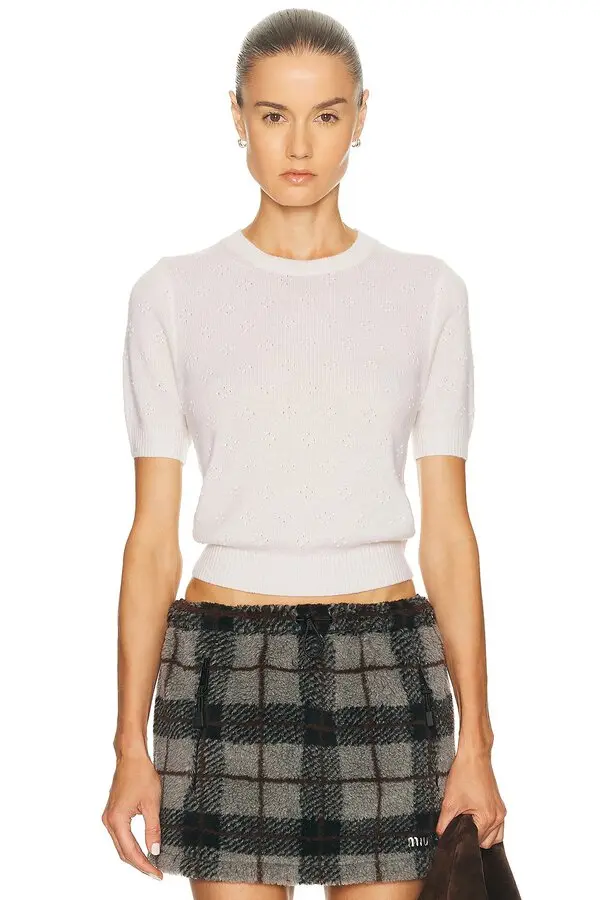 Guest In Residence Compass Sweater Tee - Cream