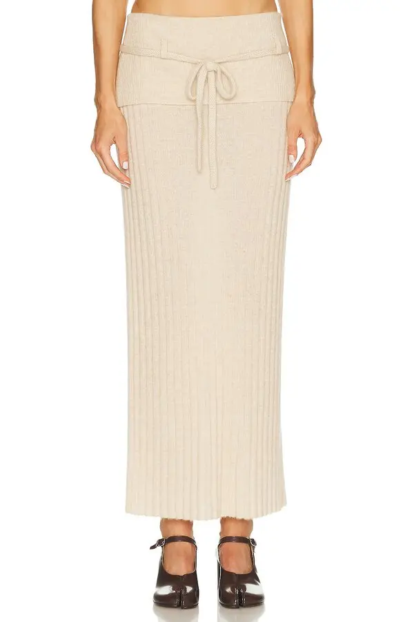 Guest In Residence Lia Skirt - Sandstone