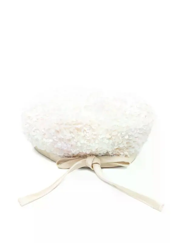 Vivetta Bow-detail Sequin Beret