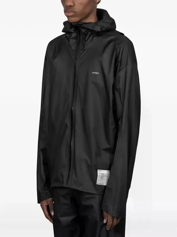 Satisfy Hooded Zip Jacket - Black