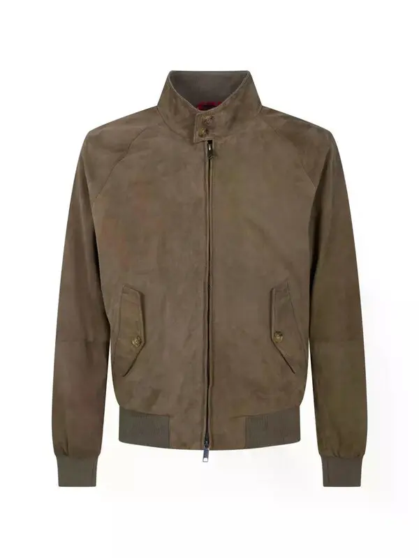 BARACUTA Suede Bomber Jacket