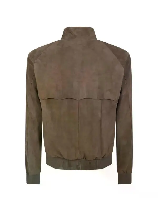 BARACUTA Suede Bomber Jacket