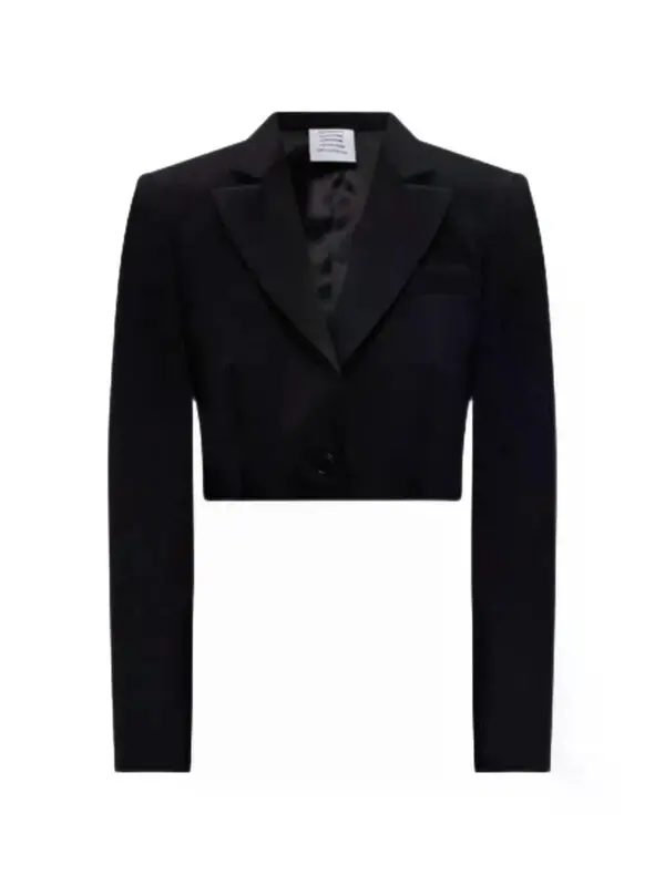 Vetements Cropped Single-breasted Jacket