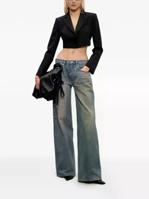 Vetements Cropped Single-breasted Jacket