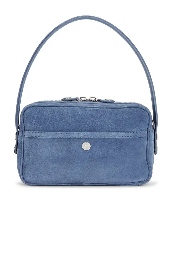 Acne Studios Camero Party Suede Bag - Denim Blue
