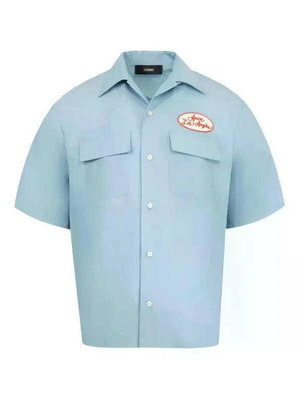 Amiri Station Patch-pocket Bowling Shirt