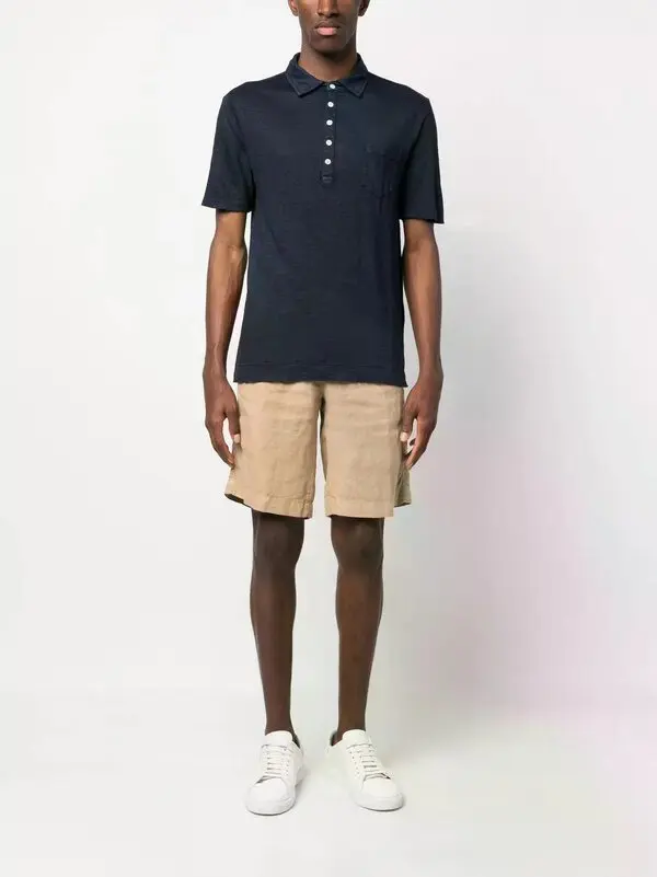 Massimo Alba Mid-rise Cotton Shorts