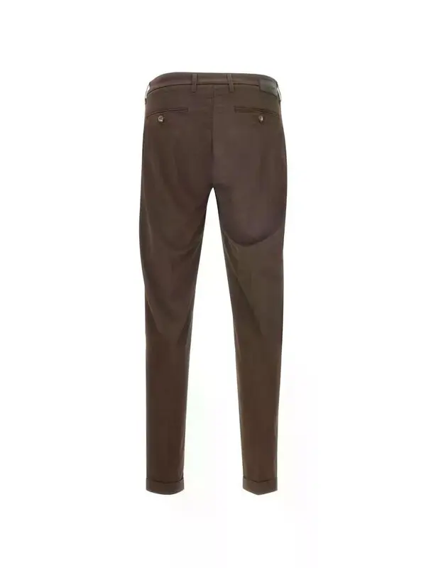 RE-HASH M U C H A Button Chinos - Brown