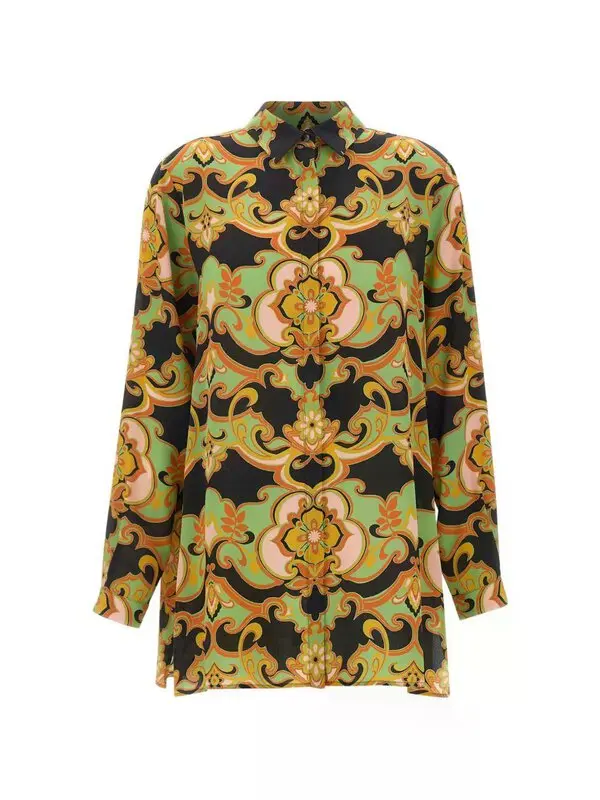Etro Printed Silk Shirt
