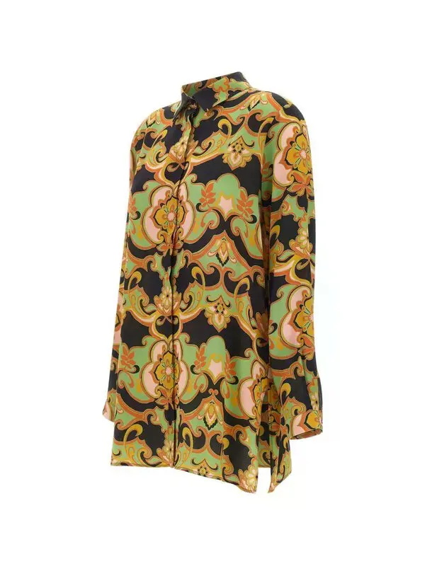 Etro Printed Silk Shirt