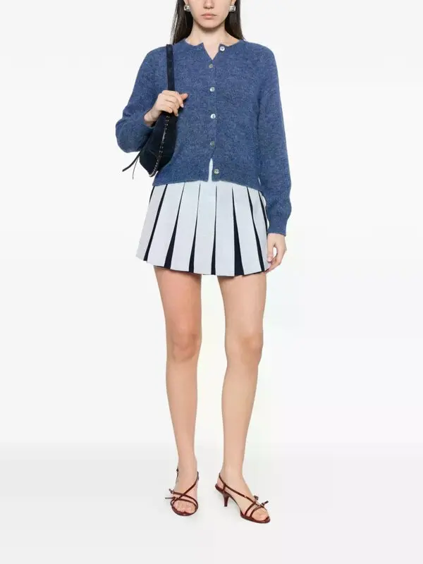 Vivetta Textured Pleated Mini Skirt