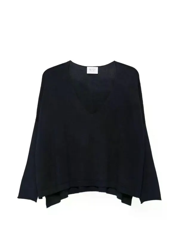 BEYOU V-neck Sweater - Blue