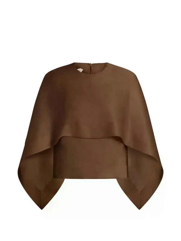 Alberta Ferretti Layered Blouse - Brown