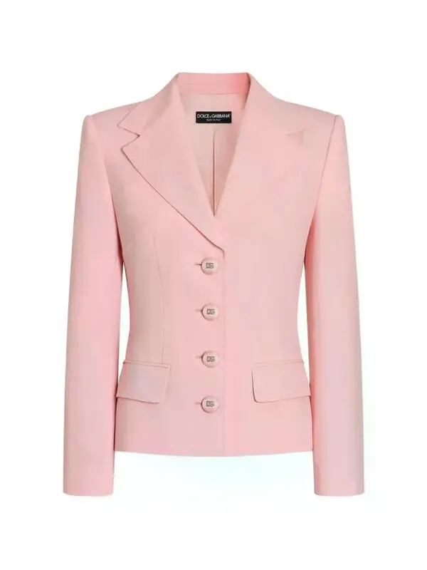 Dolce & Gabbana Printed Twill Single-breasted Jacket