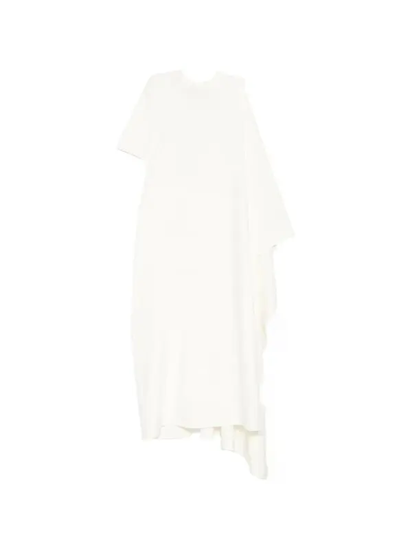 Coperni Draped Asymmetric T-shirt Dress
