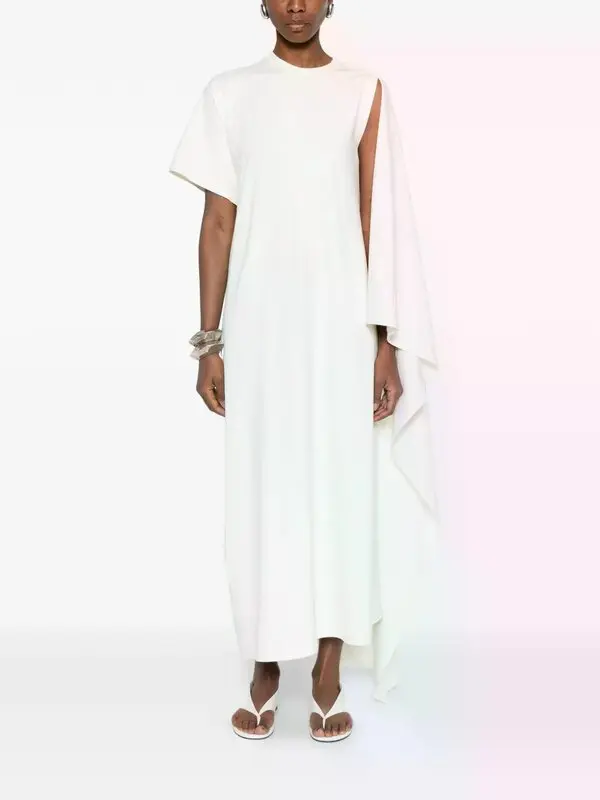 Coperni Draped Asymmetric T-shirt Dress