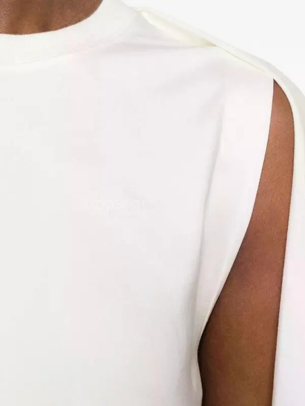 Coperni Draped Asymmetric T-shirt Dress