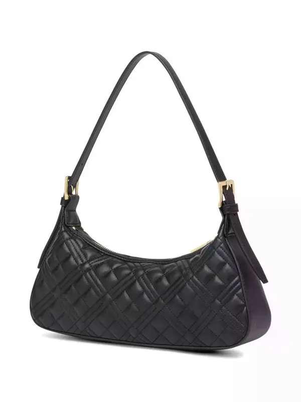Moschino Quilted Shoulder Bag - Black